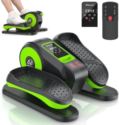 Under Desk Elliptical, Electric Leg Exerciser While Sitting for Seniors ...