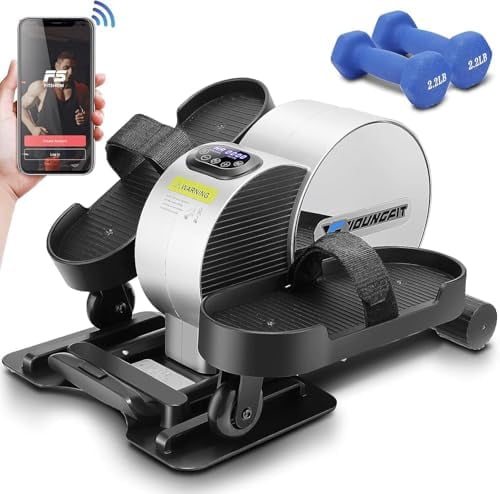 Under Desk Elliptical, Electric Seated Foot Pedal Exerciser with ...