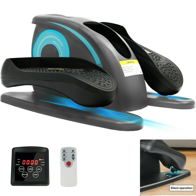 Under Desk Elliptical Machine, Electric Seated Pedal Exerciser Quiet ...