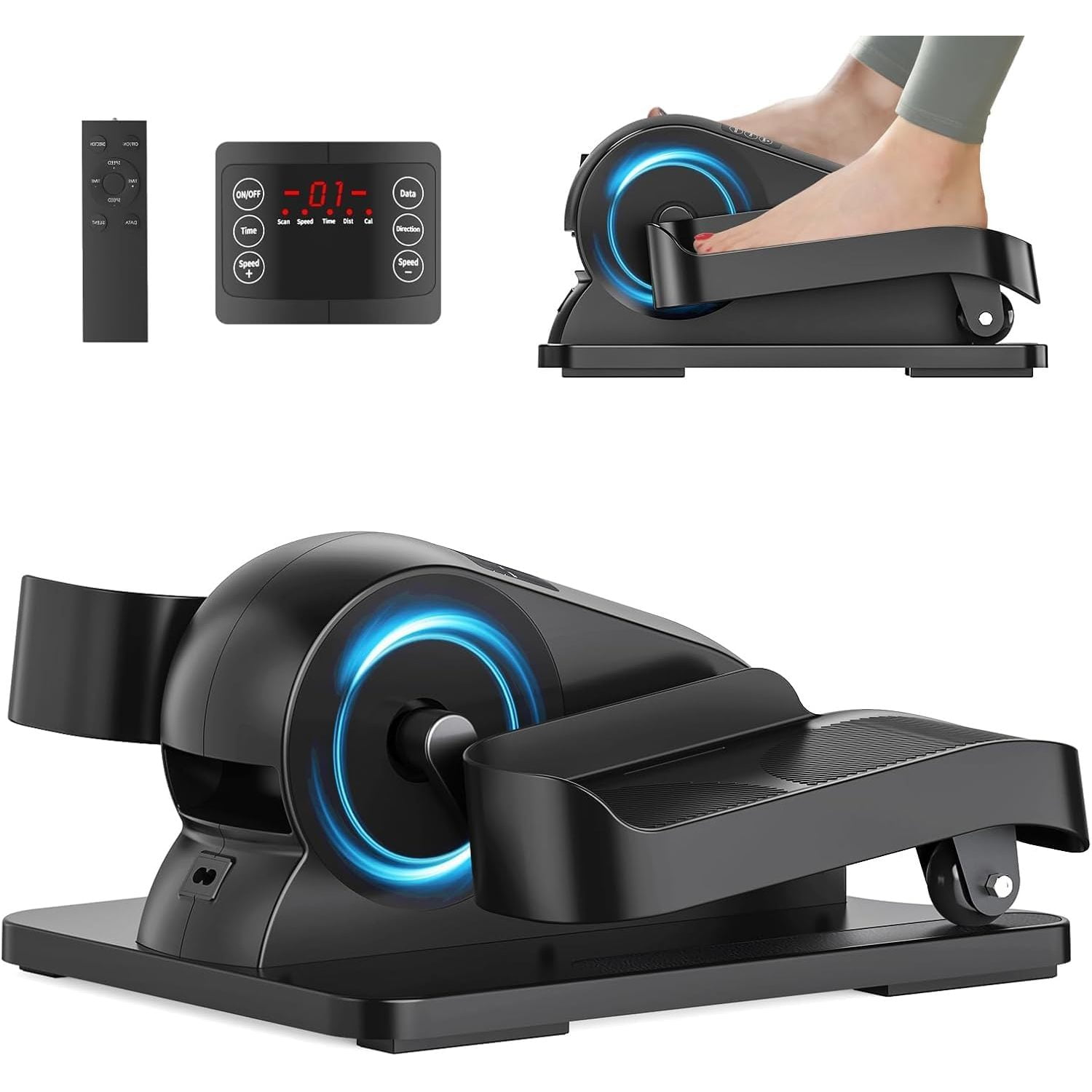 Under Desk Elliptical Machine Ellipse Leg Exerciser While Sitting for ...