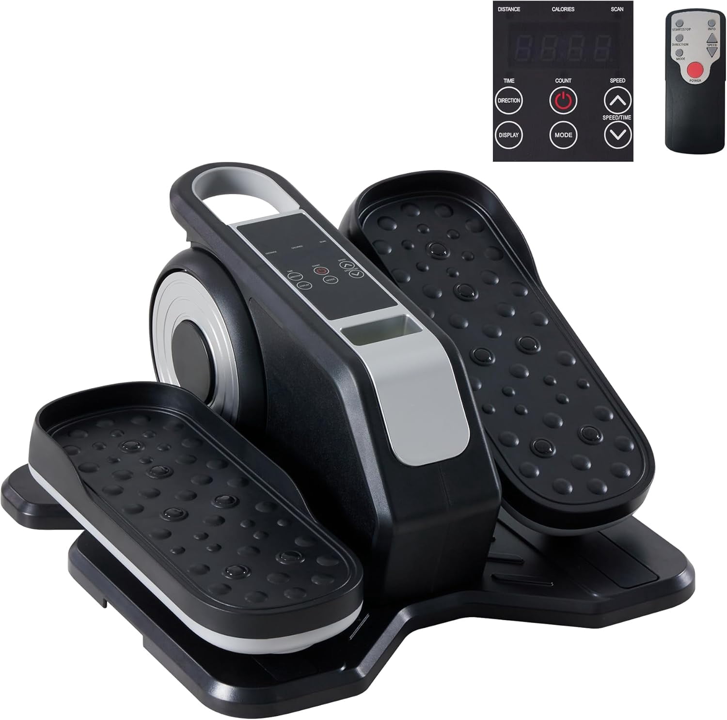 Under Desk Elliptical Machine, Portable Seated Pedal Exerciser with ...
