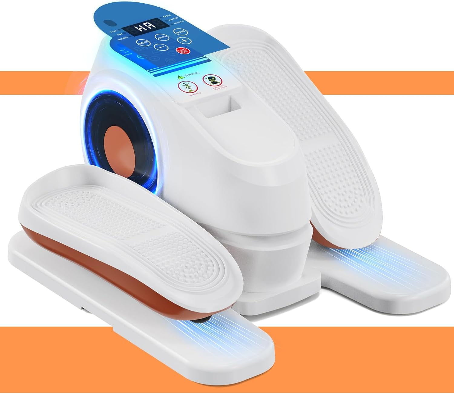 Under Desk Elliptical Machine with Remote Control, 16 Adjustable Speed ...