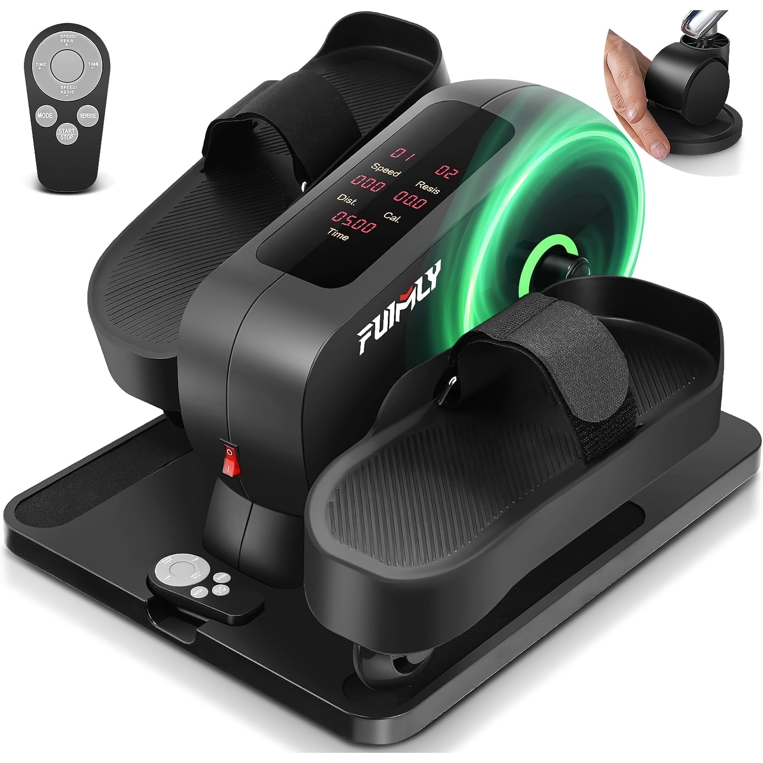 Under Desk Elliptical Trainer - Quiet And Compact, 5-Resistance/12 ...
