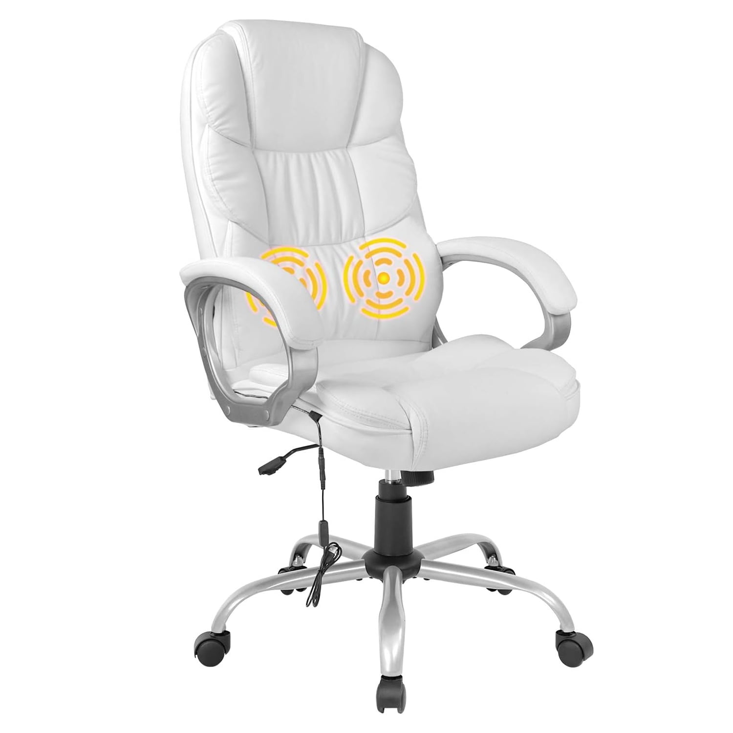 Desk Ergonomic Computer Lumbar Support, Armrest, Headrest, High Back ...