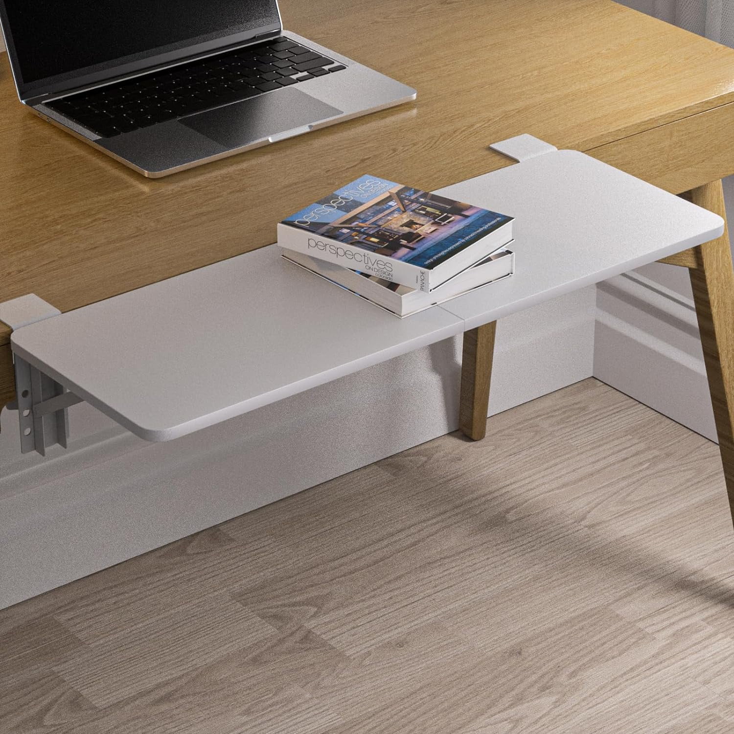 Desk Extender, 27.16" X 9.45"Large Size Clamp-on Foldable Keyboard Tray ...