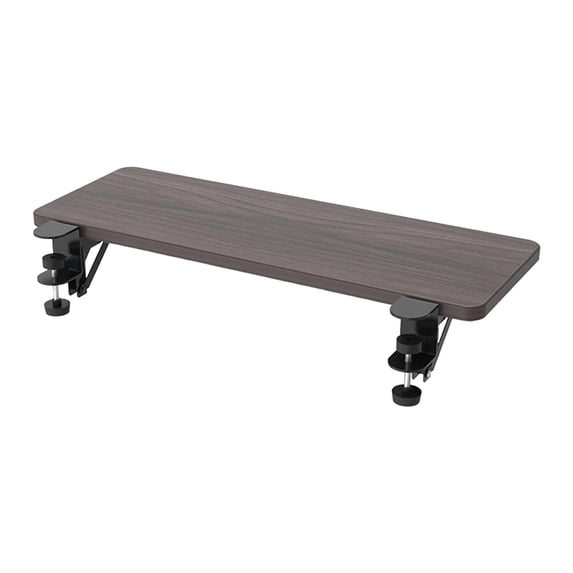 Desk Extension Shelf Foldable Clamp on Extender ,21..5inch Wooden ...