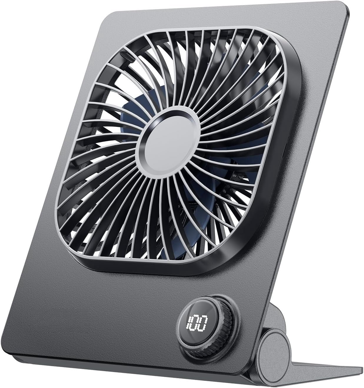 Desk Fan, 6.61''Ultra-thin 5000mAh Fan with Wind,100 Speeds Adjustable ...