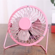 Desk Fans Small Quiet, Cute Desk Fan USB Powered 2 Wind Speeds ...