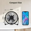 6-Speed Quiet Bladeless Table Fan, 12.99" Portable Cooling Fan for ...