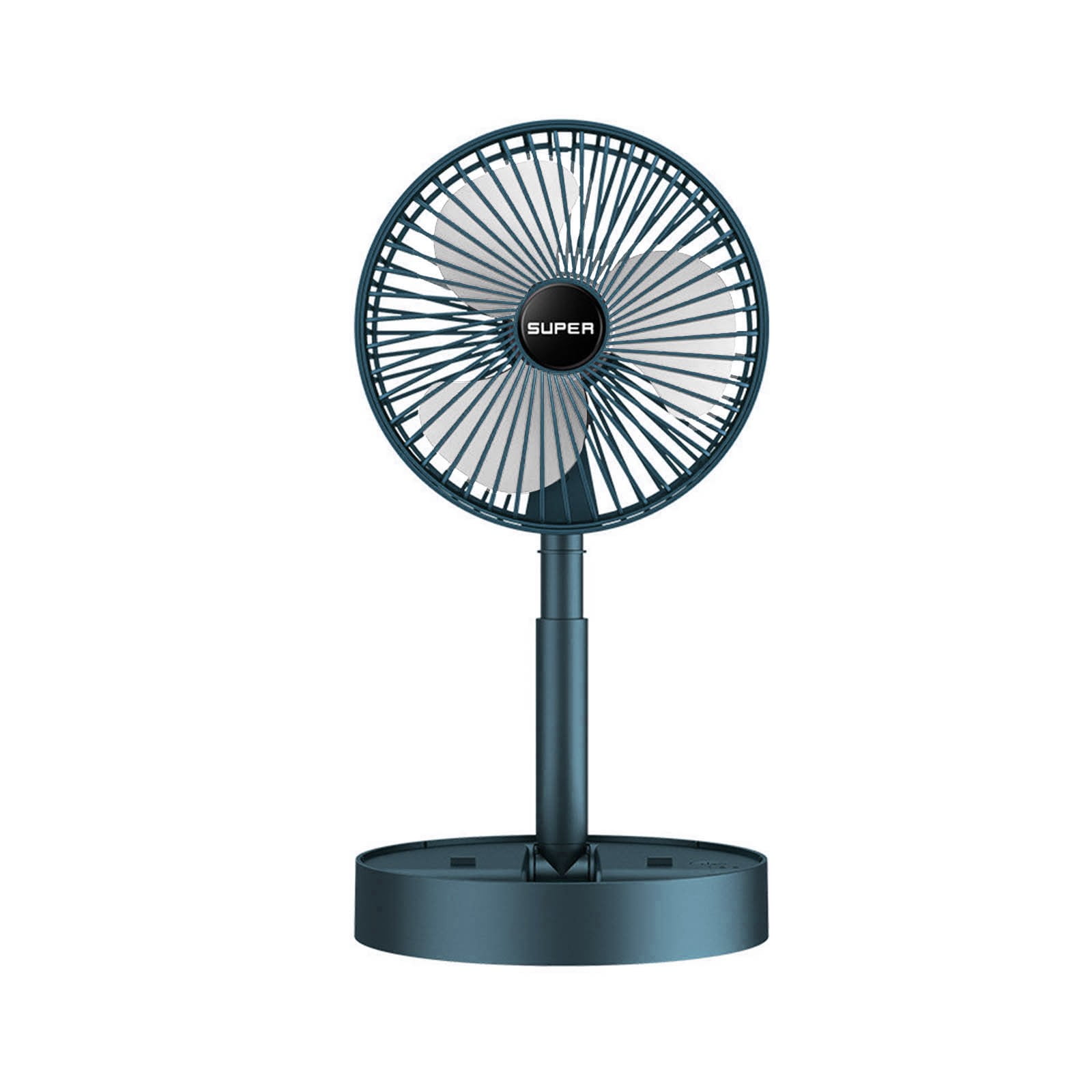 Desk Fan - Rechargeable Battery Operated Fan With 3 Speeds, Adjustable ...