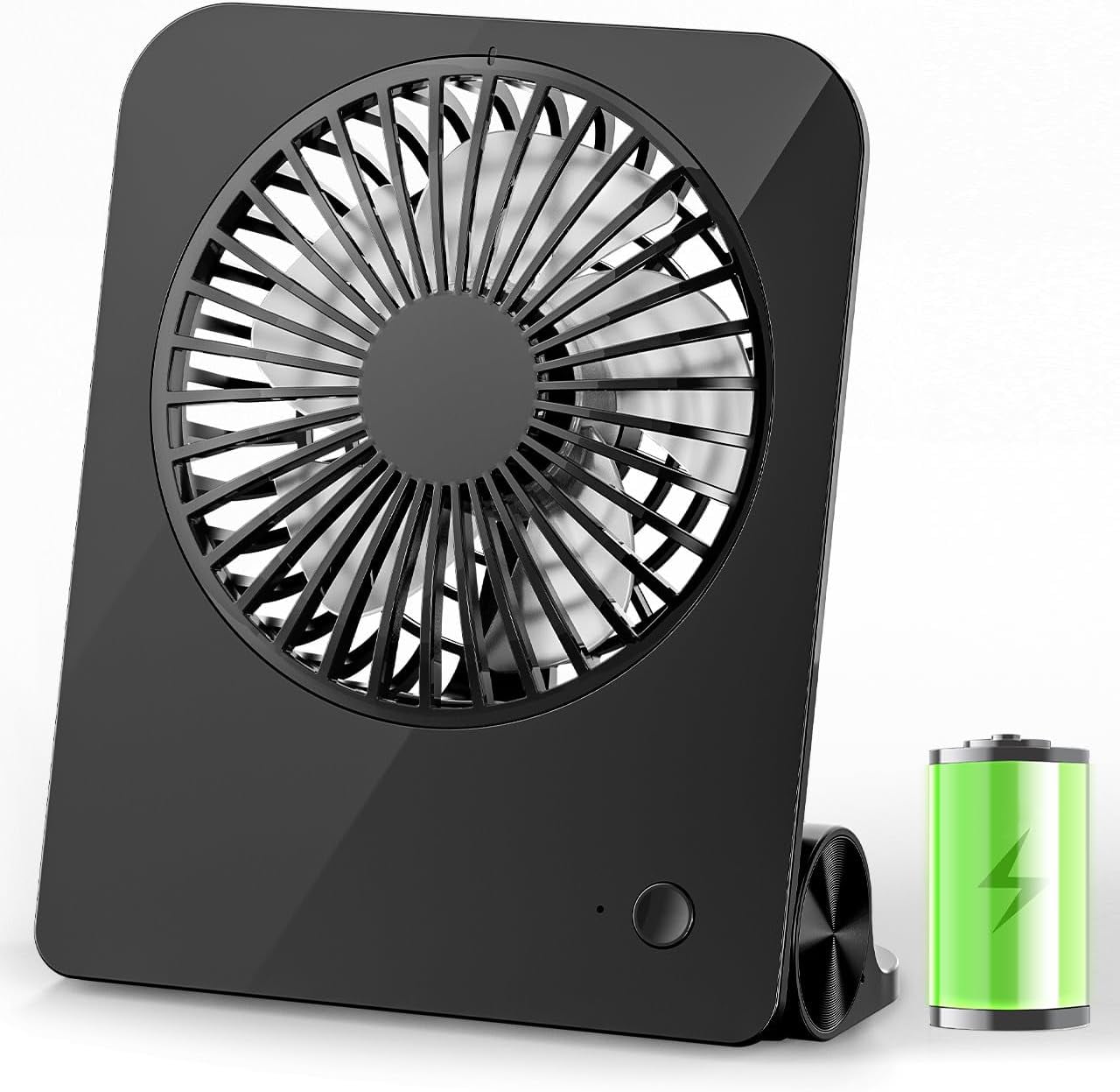 Desk Fan Small Portable Fan 2000 mAh Rechargeable Battery Fan Ultra ...