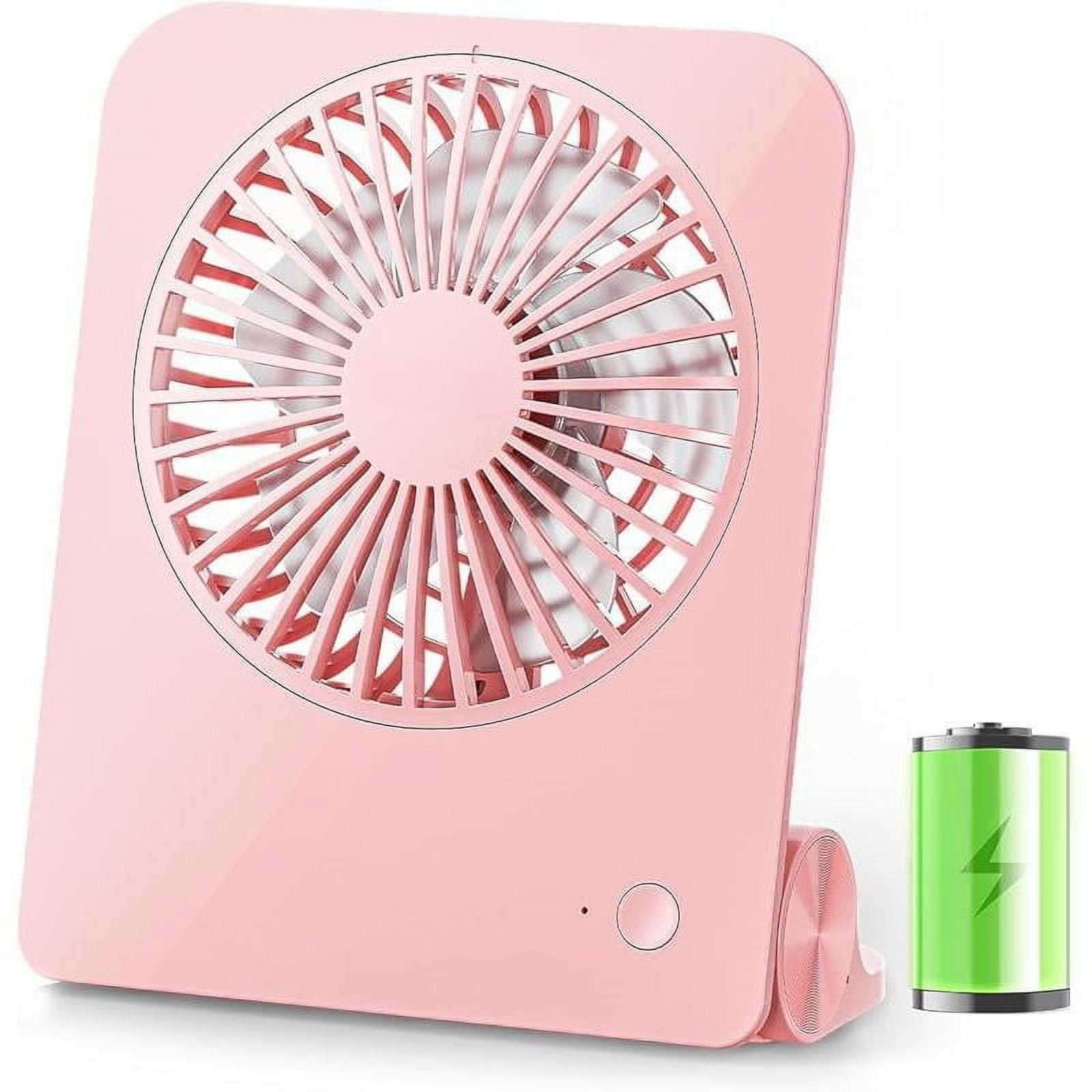 Desk Fan Small Portable Fan 2000 mAh Rechargeable Battery Fan Ultra ...