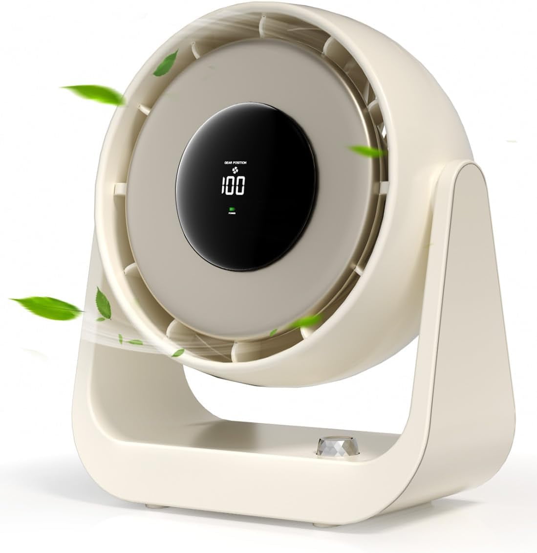 Desk Fan, Table Fan Rechargeable, 4000mAh, 180° Adjustable Tilt, 100 ...