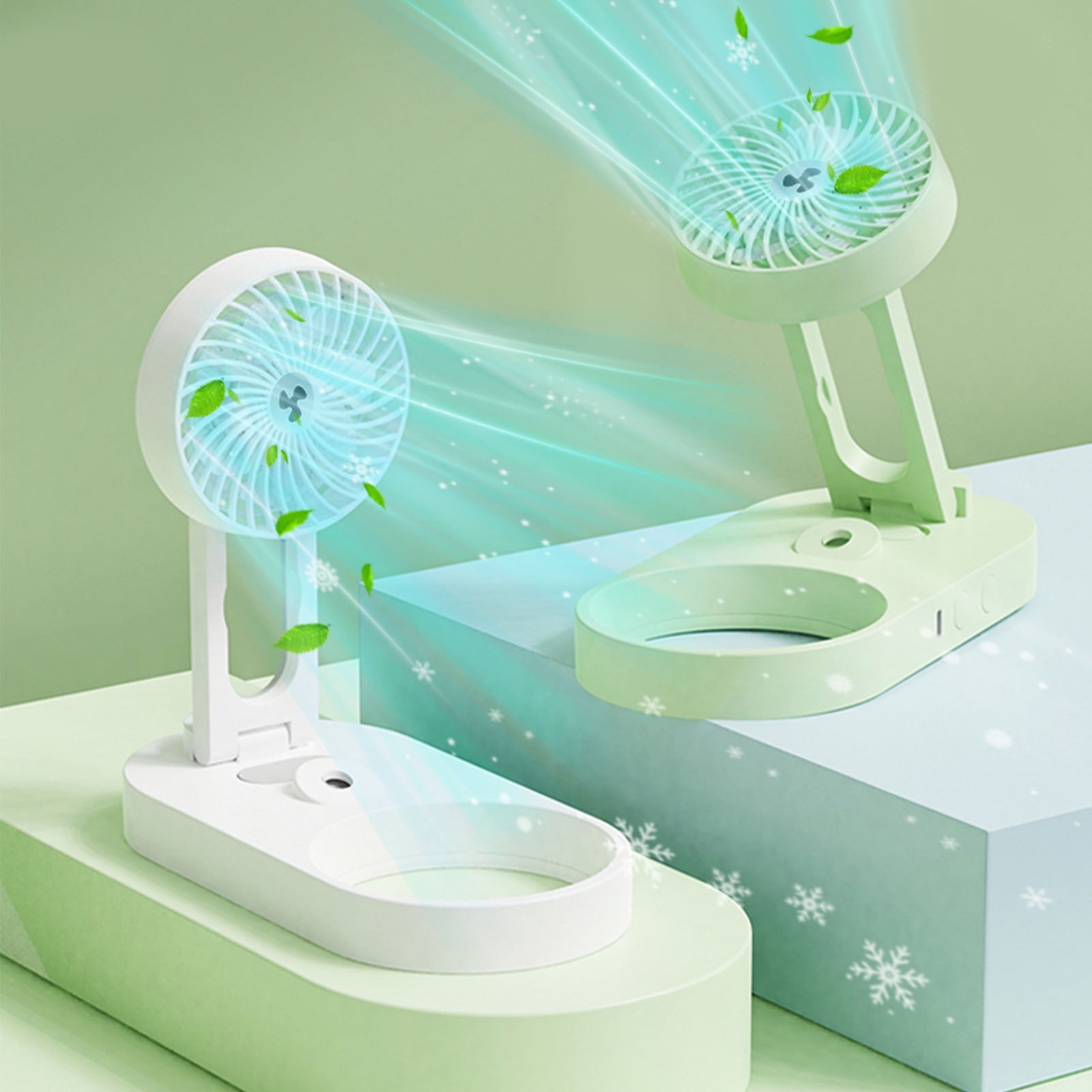 Desk Fan The New Folding Humidification Fan USB Mini Desktop ...