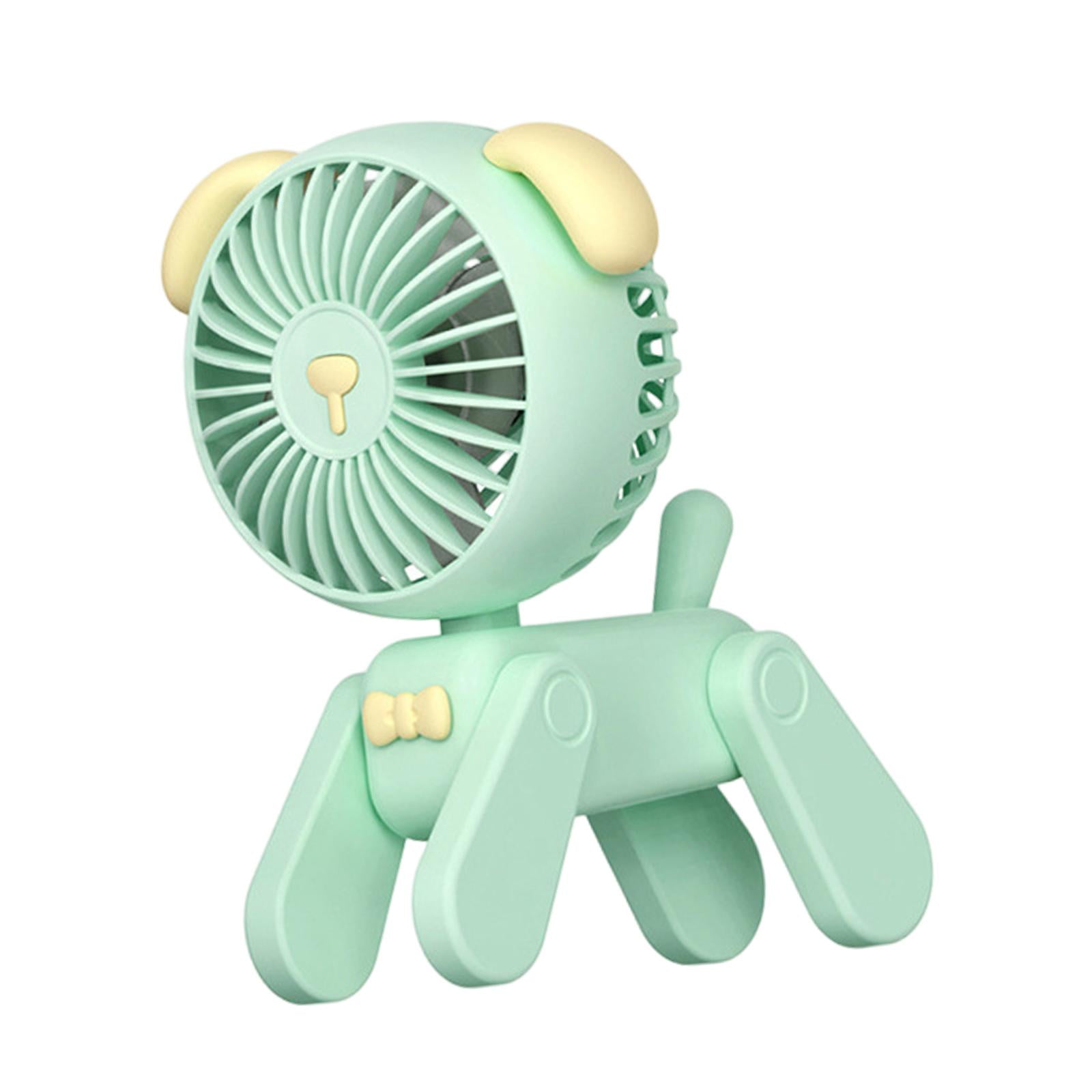 Desk Fan USB Electric Fan Decorative Cooling Pet Dog Shape Cute Table ...