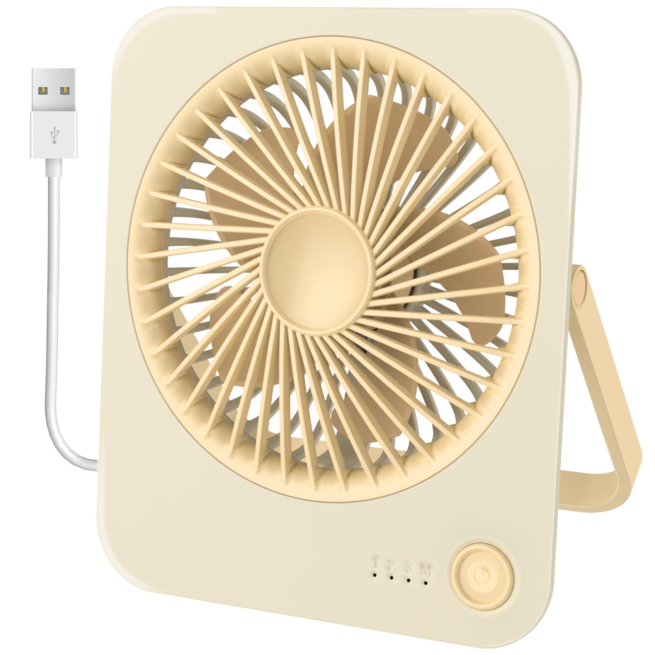 AiYchen 4-Speed Ultra-Thin Rechargeable Portable Desk Fan - Walmart.com