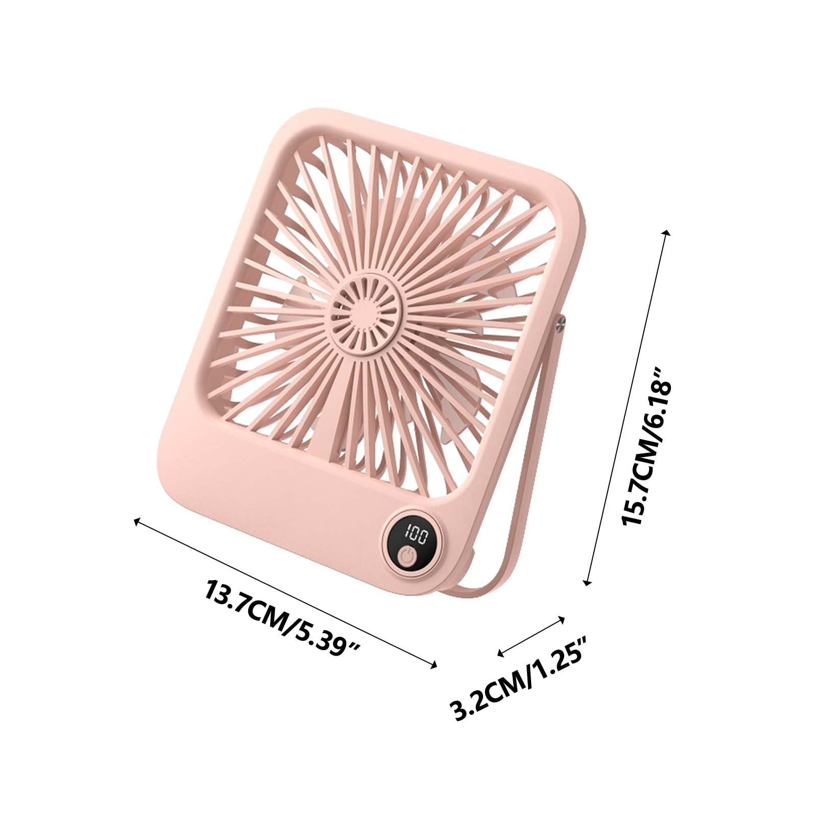 Desk Fan, Ultra Quiet Battery Operated Small USB Fan with Strong Wind ...