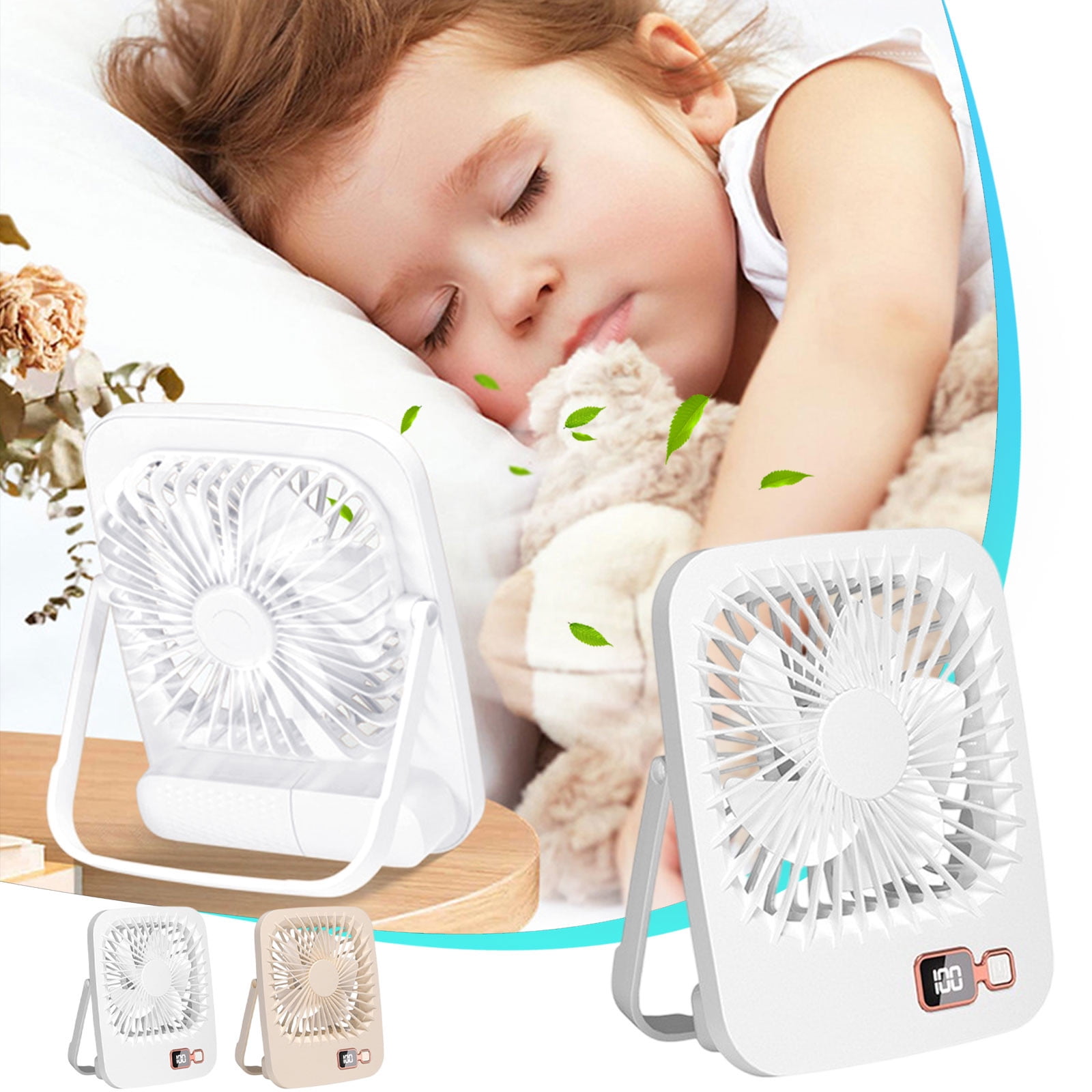 Desk Fan,Wallmounted Or Standing Portable Fan 180 Degree Three ...