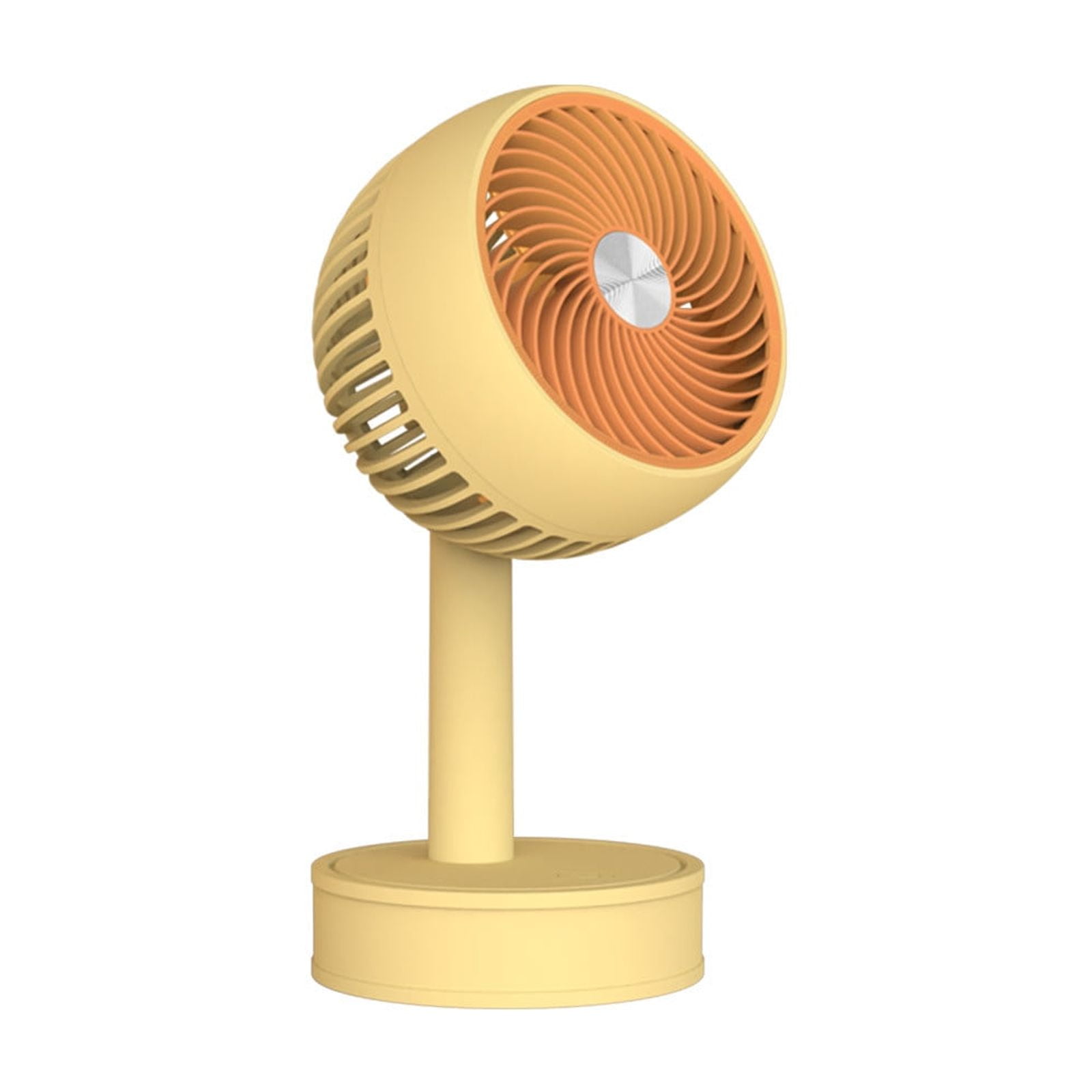 Desk Fan Yellow USB Powered Portable Fan with 3 Speed Levels Adjustable ...
