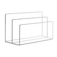 Desk File Organizer Acrylic File Folder File Sorter 2 Compartments ...