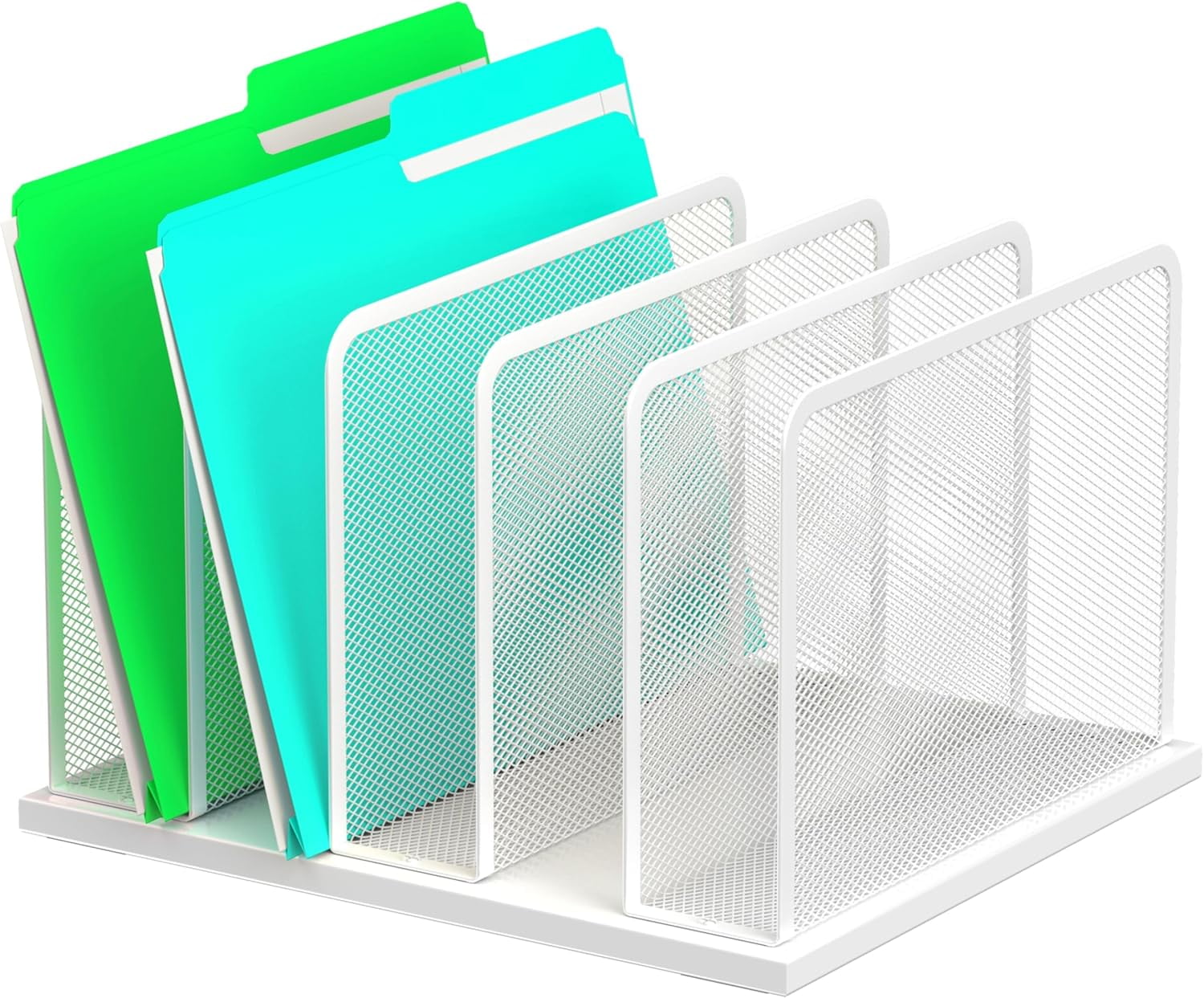 Desk File Organizer Sections Upright Mesh Desktop Organizer File Sorter ...