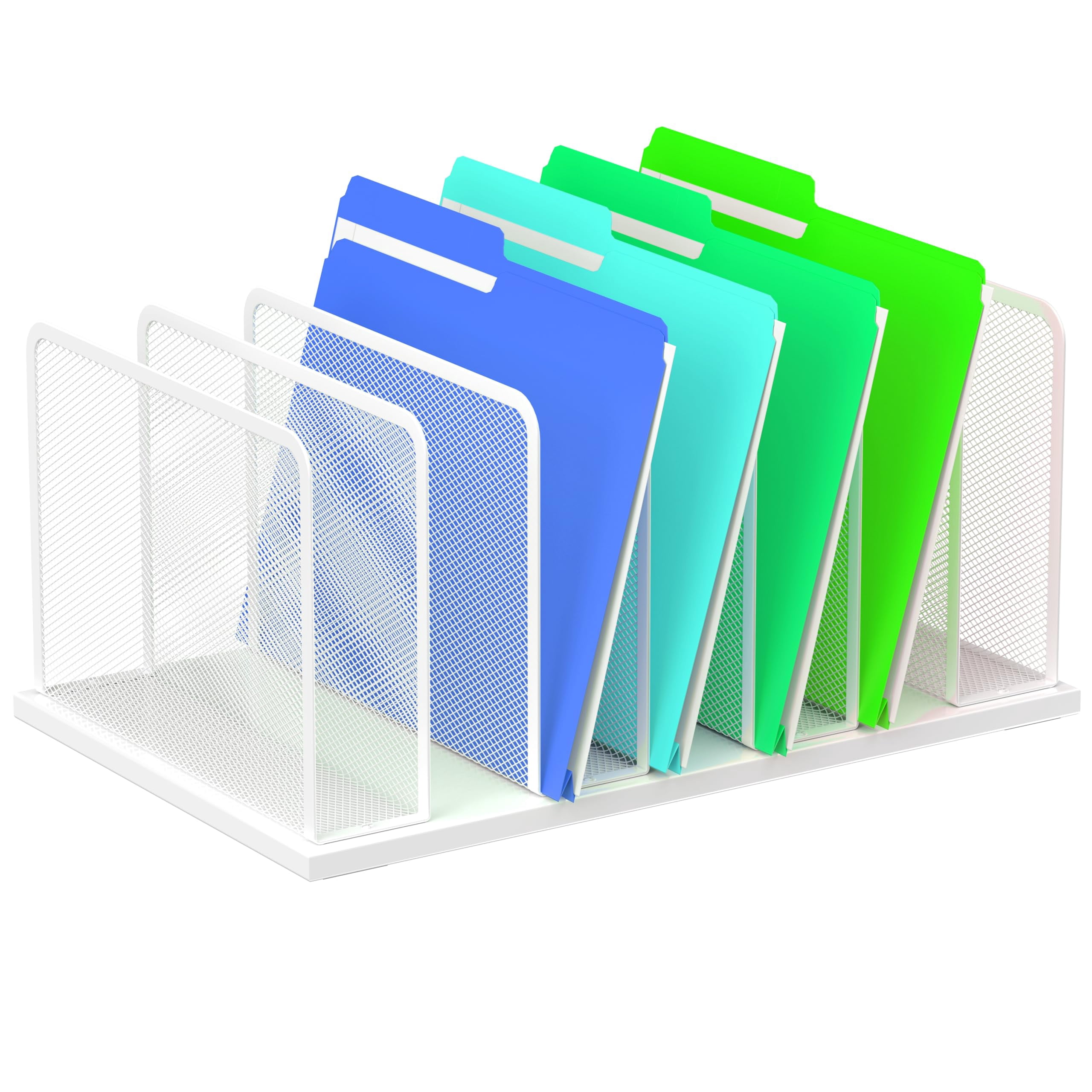 Desk File Organizer Upright Mesh Desktop Sorter Office Organization ...
