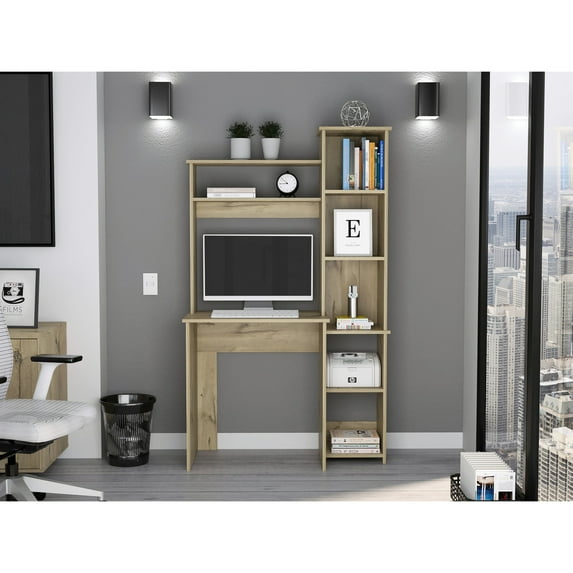 Desk with Five Cubbies and Large Middle Area | Perfect for Office Use ...