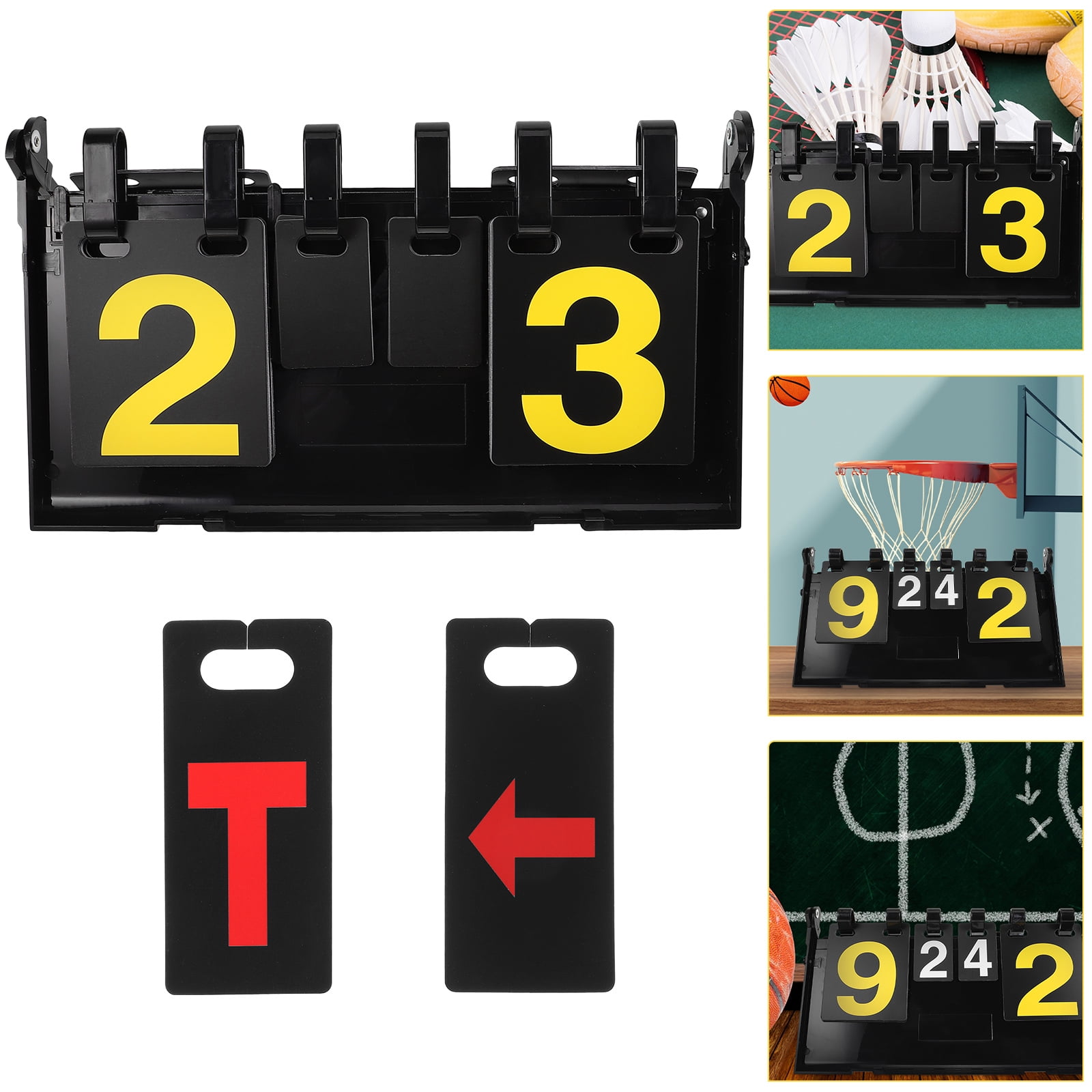 Desk Flipper Scoreboard Portable Tabletop Score Board Flip Scorekeeper ...
