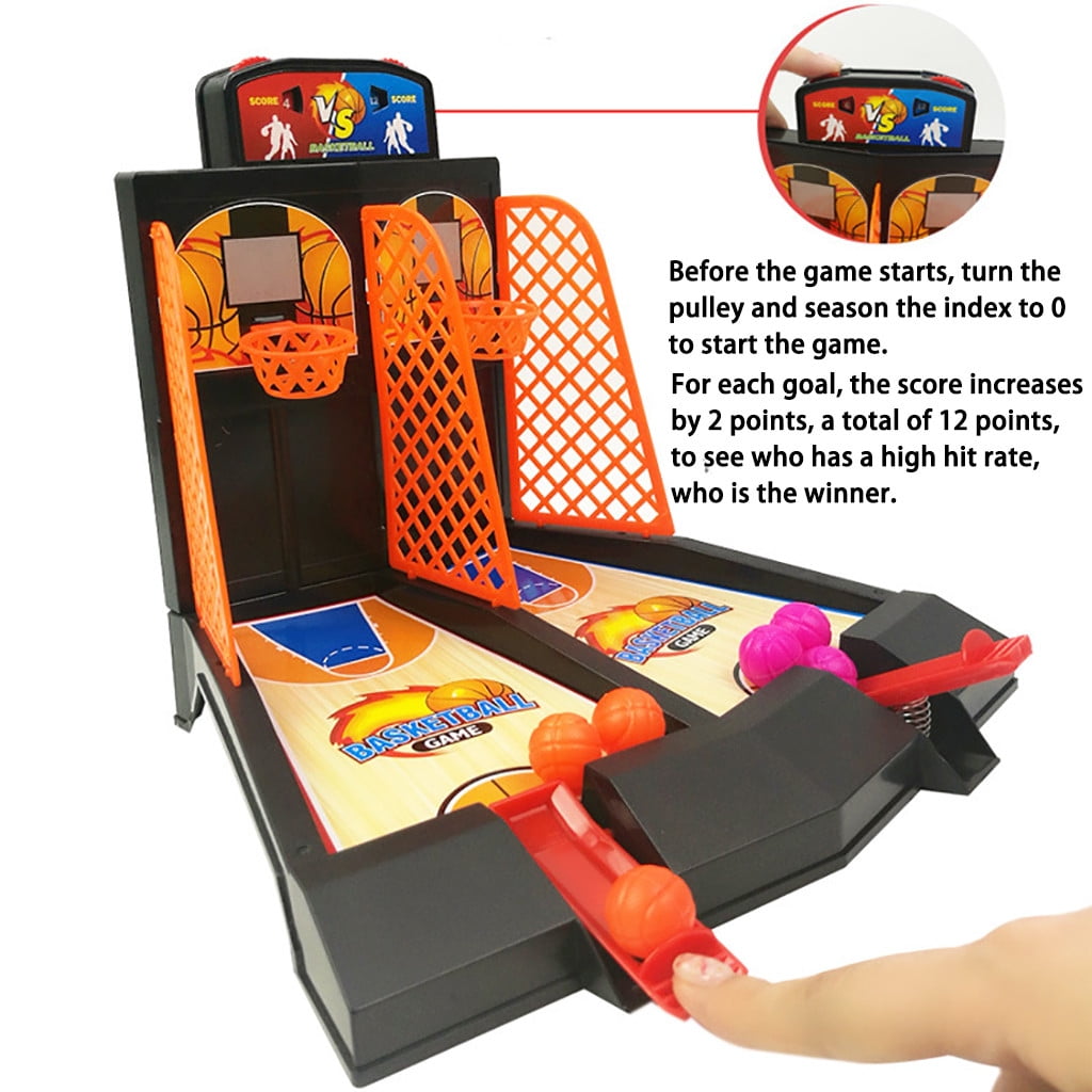 Desk Games 2-Player Desktop Table Basketball Games Classic Basketball ...