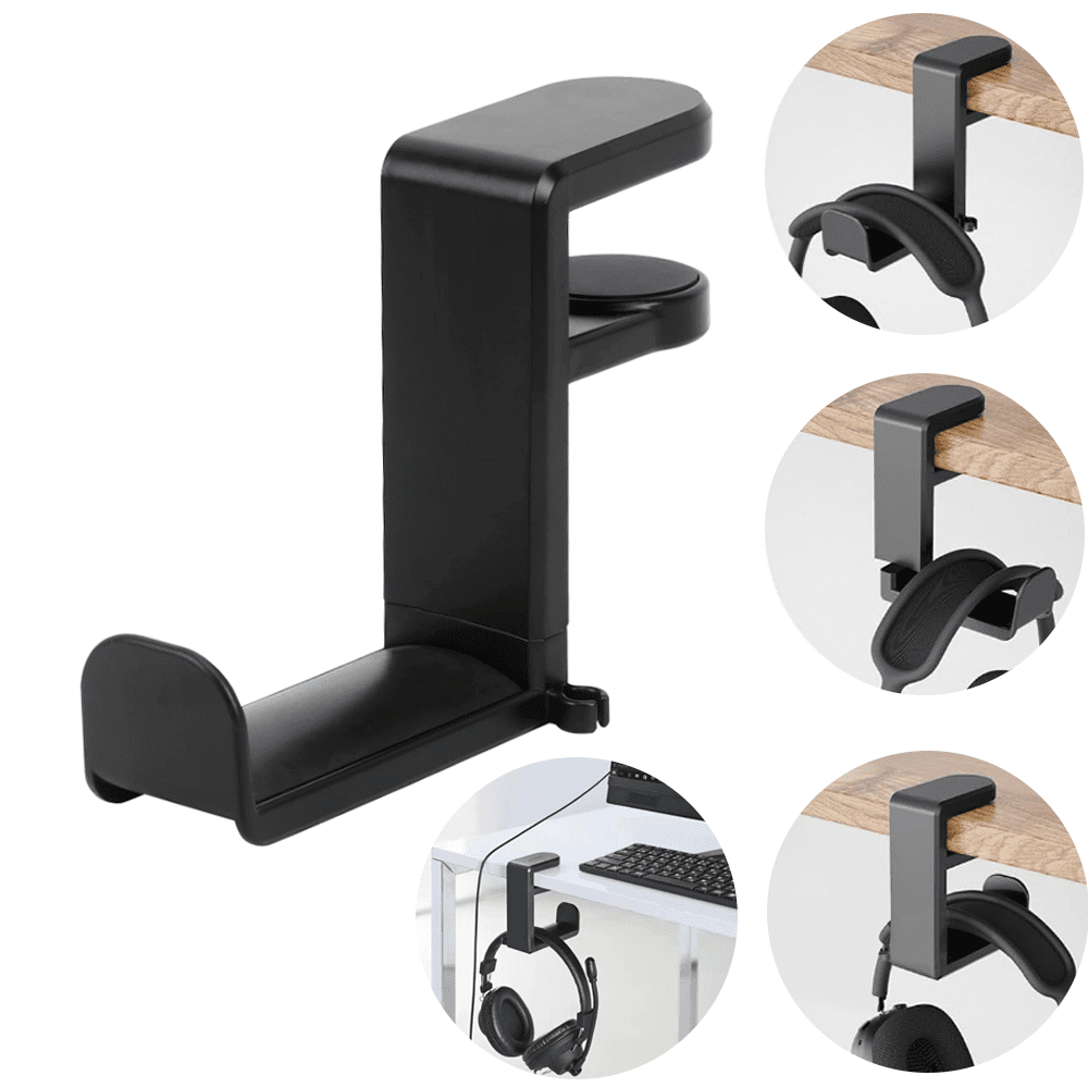Under Desk Headphone Stand Mount Holder, PC Gaming Headset Headphone ...