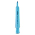 Desk Highlighters, Fluorescent Blue Ink, Chisel Tip, Blue Barrel, Dozen ...