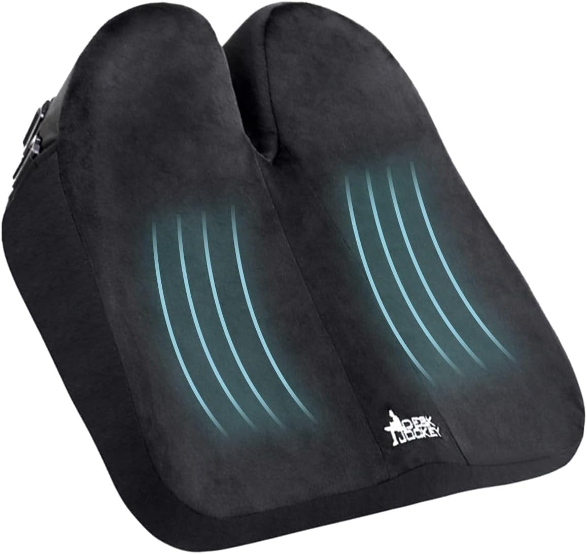 Desk Jockey Car Seat Memory Foam Wedge Tailbone Cushion- Elevate Height ...