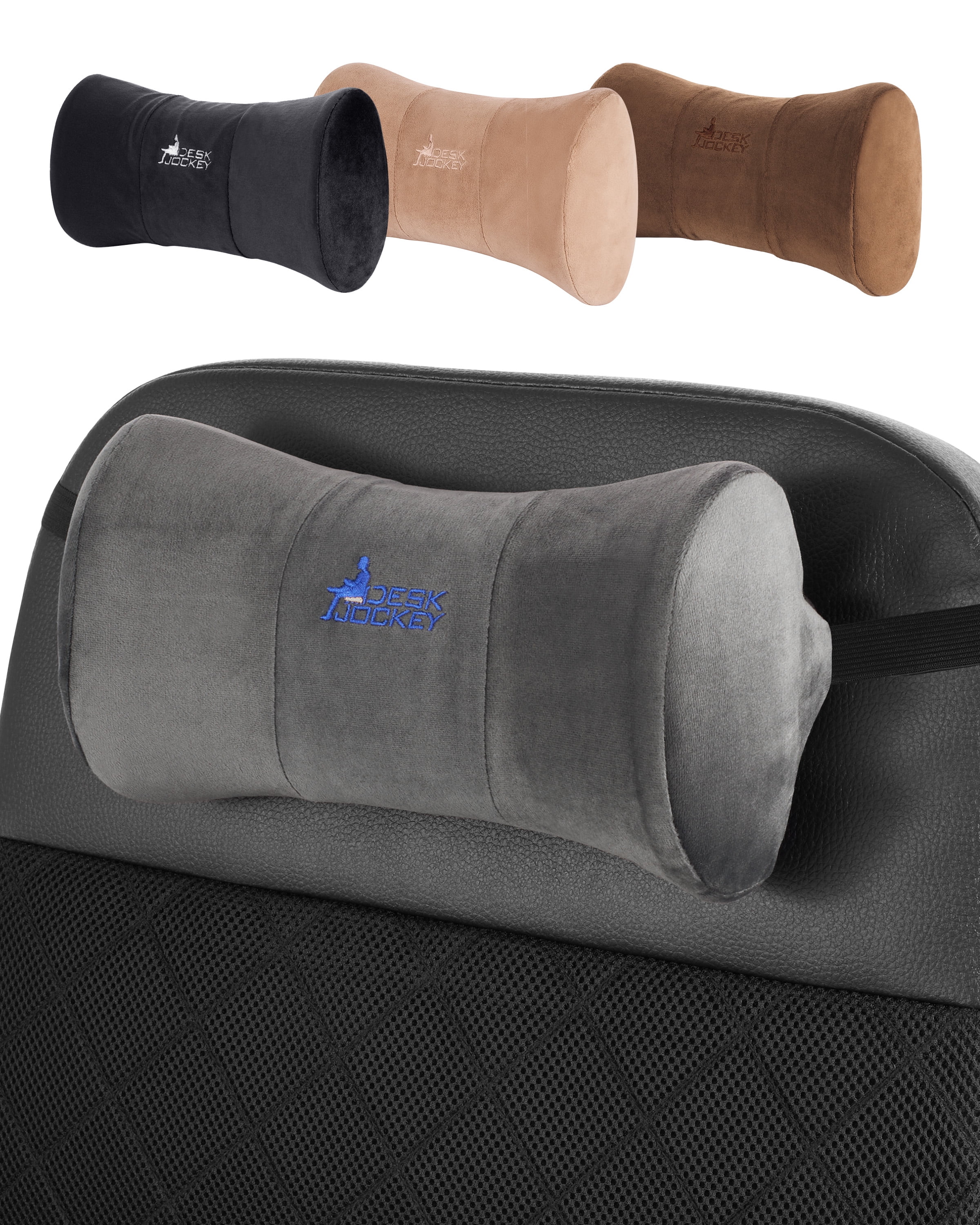 "Desk Jockey Recliner Neck Pillow, Memory Foam Headrest Cushion, Plush ...