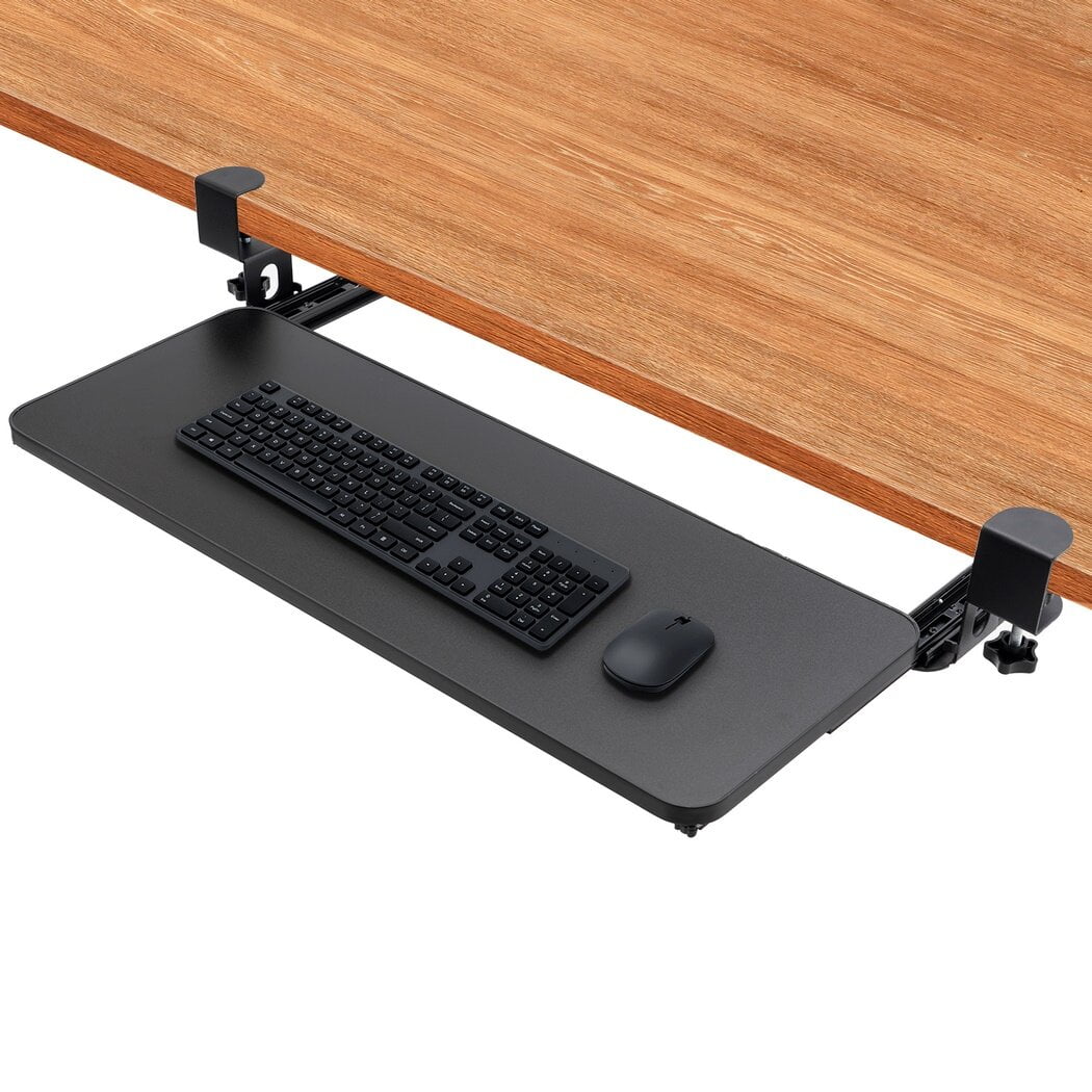 Under Desk Keyboard Tray, 25 x 10" Large Keyboard Drawer Tray with ...
