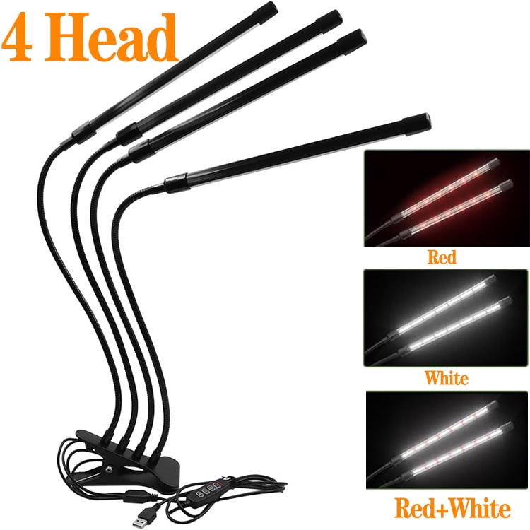 Desk LED Grow Light Plant Lights for Indoor Plants,Full Spectrum with ...