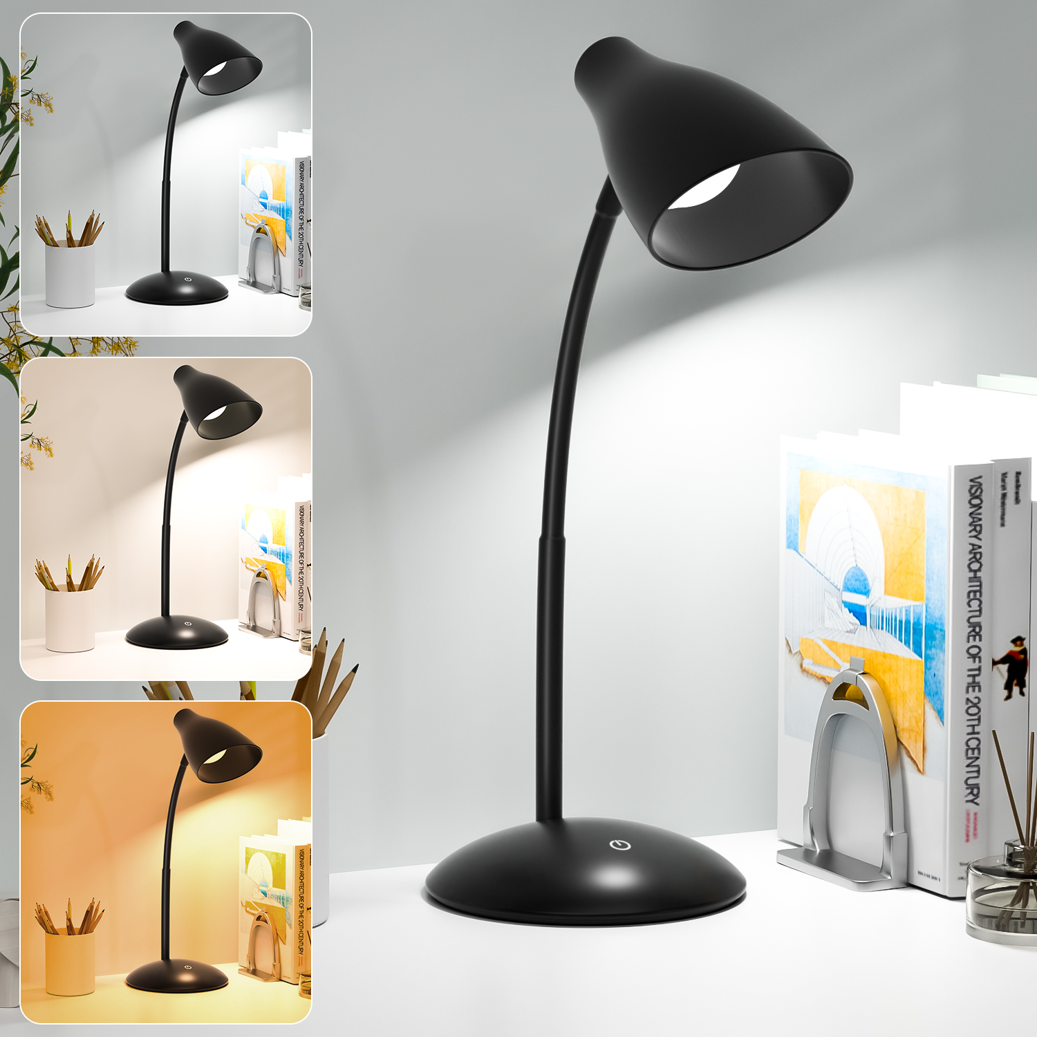 SAFAVIEH Giselle 30 in. H Modern Glam Table Desk Lamp, Black - Walmart.com
