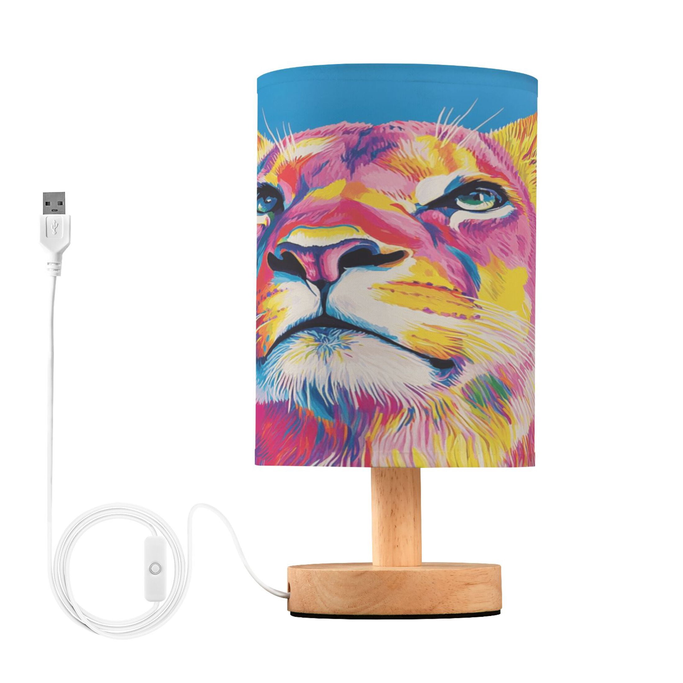 Desk Lamp Bedside Lamp 5.12x9.7In LED Lamp With USB Charging Interface ...