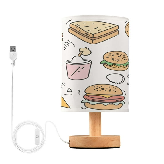 Desk Lamp Bedside Lamp 5.12x9.7In LED Lamp With USB Charging Interface ...