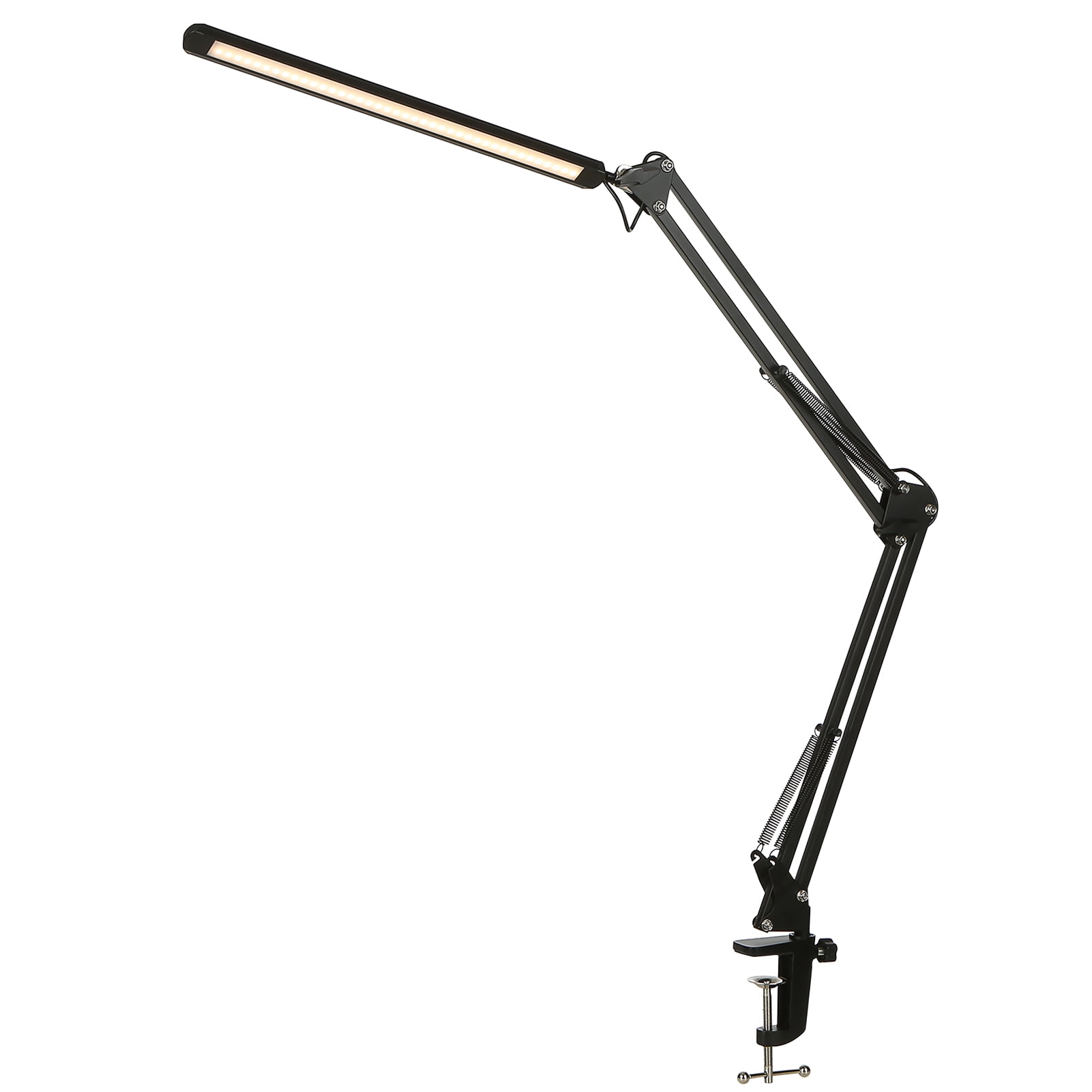 Desk Lamp,Clamp Dimmable 3 Lamp Study Office Arm Lamp Study With Clamp ...