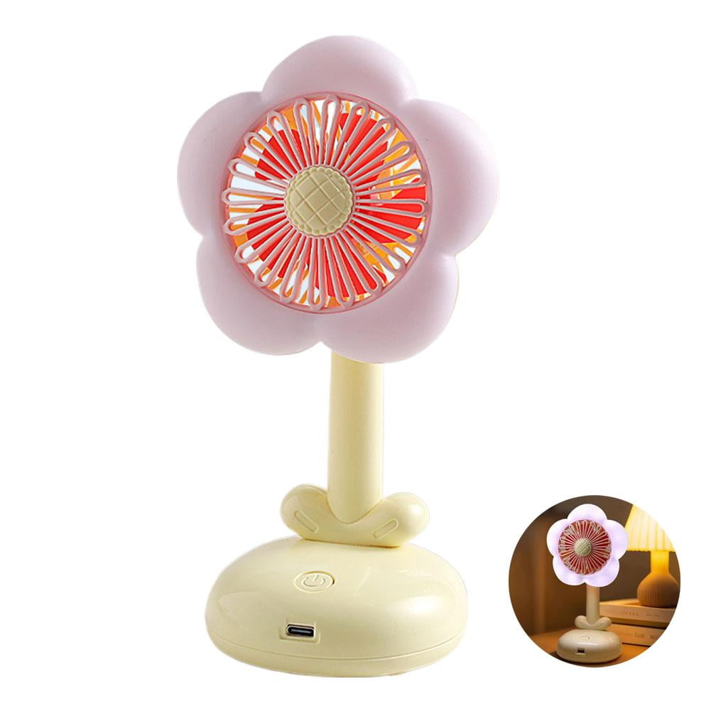 Desk Lamp & Fan with 5 Speed Settings, USB Charging, Built-in LED ...