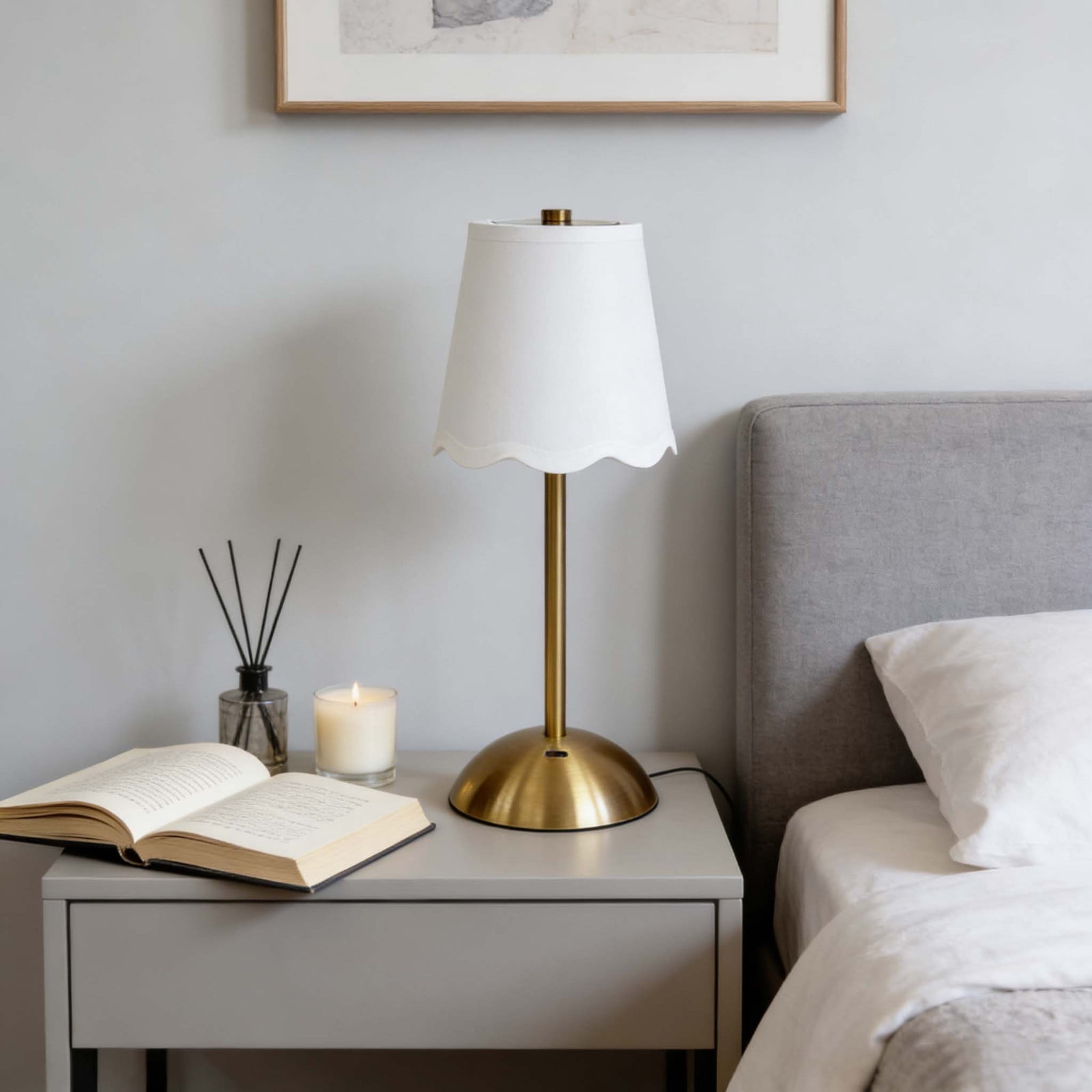 Desk Lamp Night Light, Touch Control Led, Rechargeable Wireless Design ...