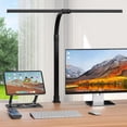 Desk Lamp for Office - 24W Computer Lamp with Remote Control, Dual Desk ...