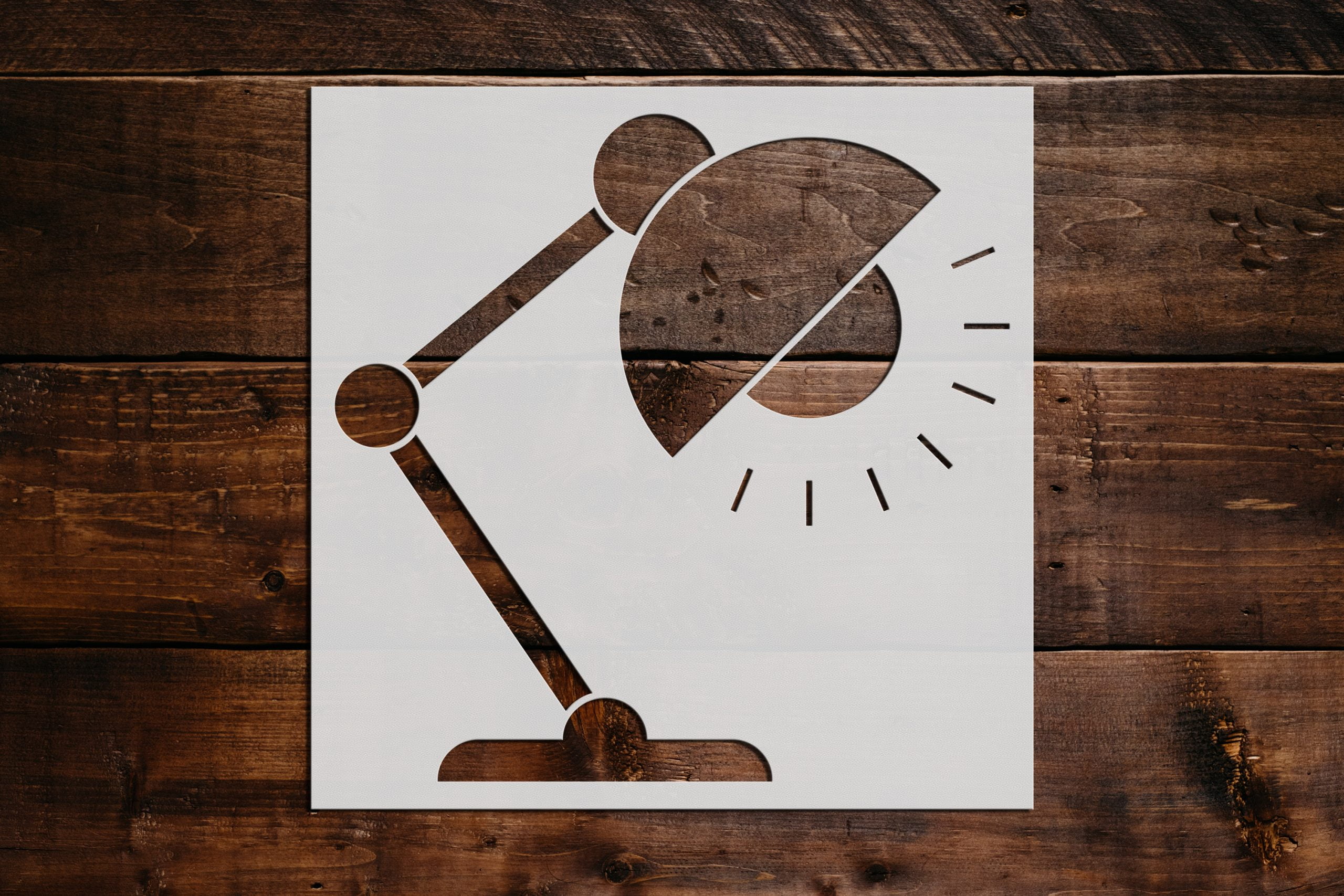Desk Lamp Stencil - Art and Wall Stencil (20"x20") - Walmart.com