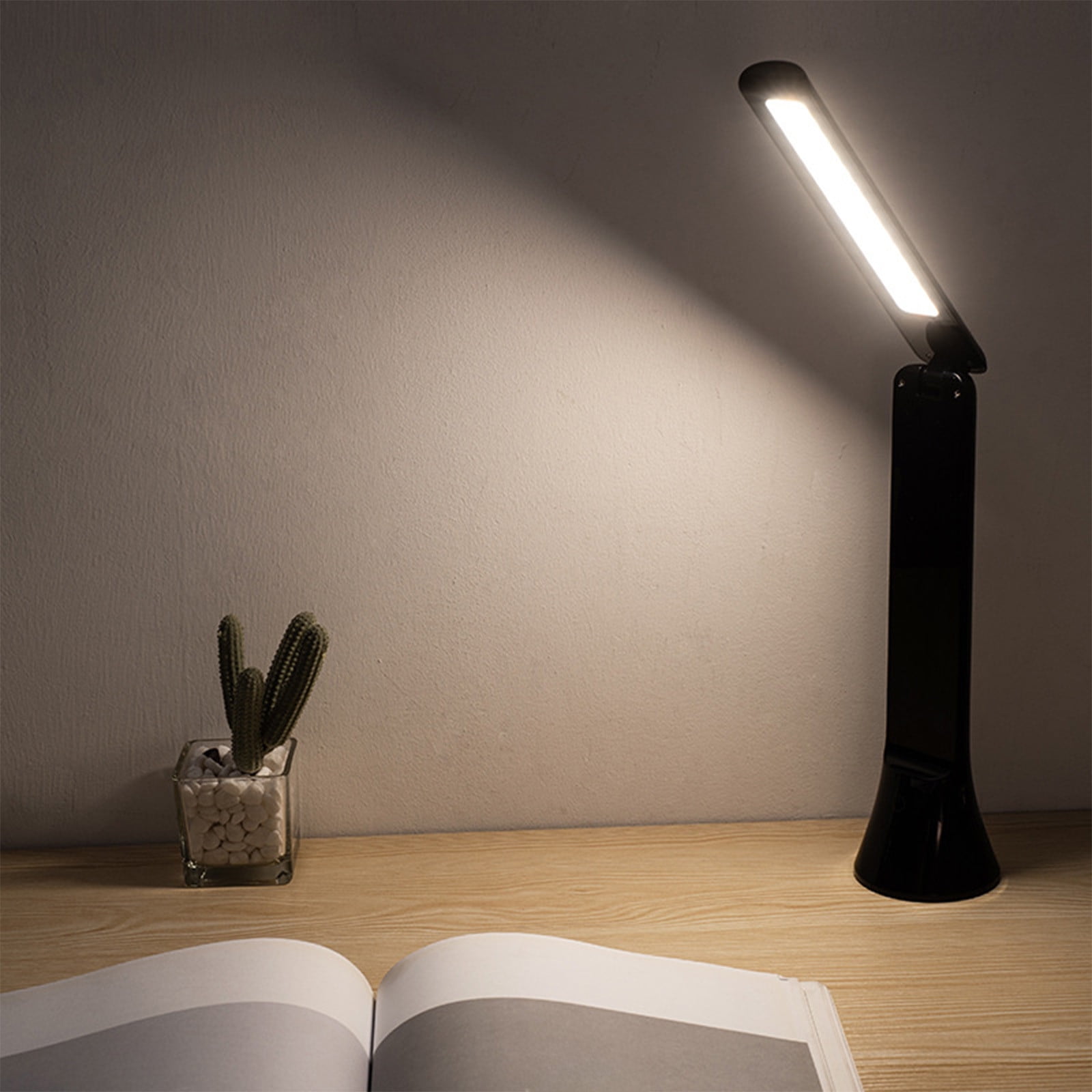 Desk Lamp White Warm Double Light Source | Portable Rechargeable ...