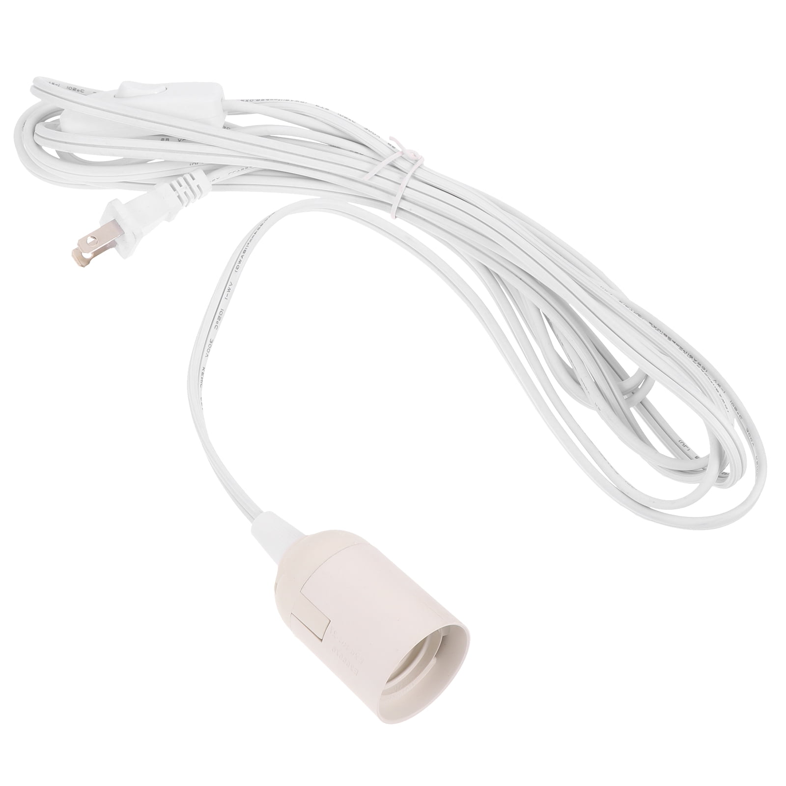 HEMOTON White Plastic Hanging Light Socket with Classic Design for Lamp ...