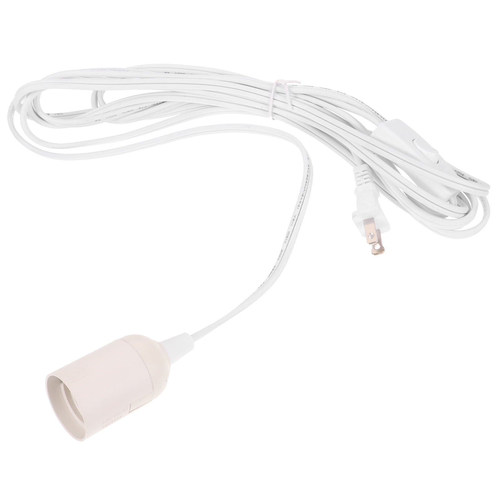 Desk Lamp with Cord Switch Socket Modern Pendant Lights Plug in Bulb ...