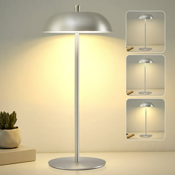 NATYSWAN Cordless Table Lamp Rechargeable - Adjustable Height LED Desk ...