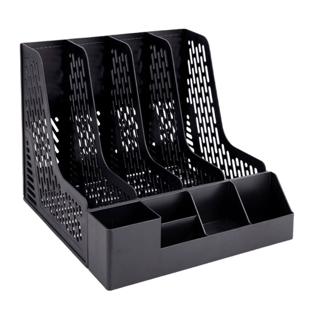 Desk Magazine Holders File Holders with Removable Pen Holders 4 ...