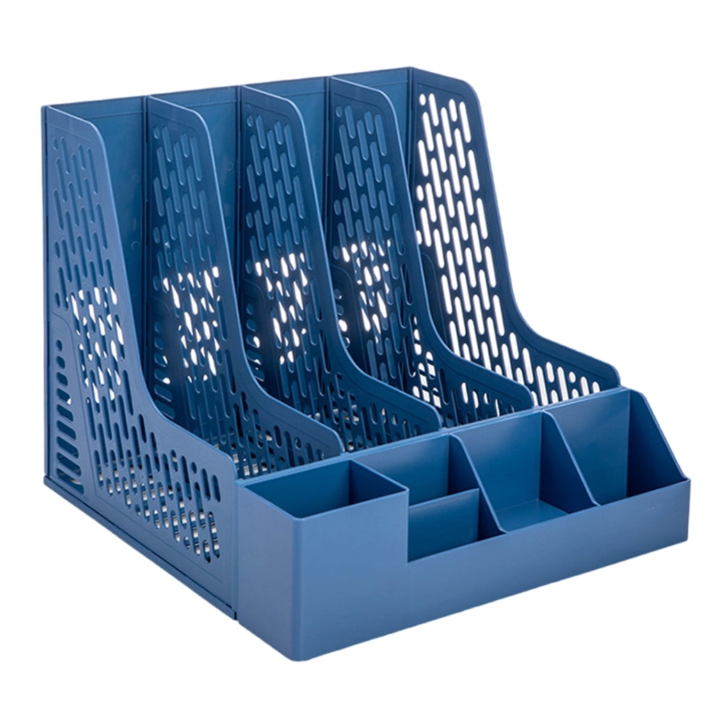 Desk Magazine Holders File Holders with Removable Pen Holders 4 ...