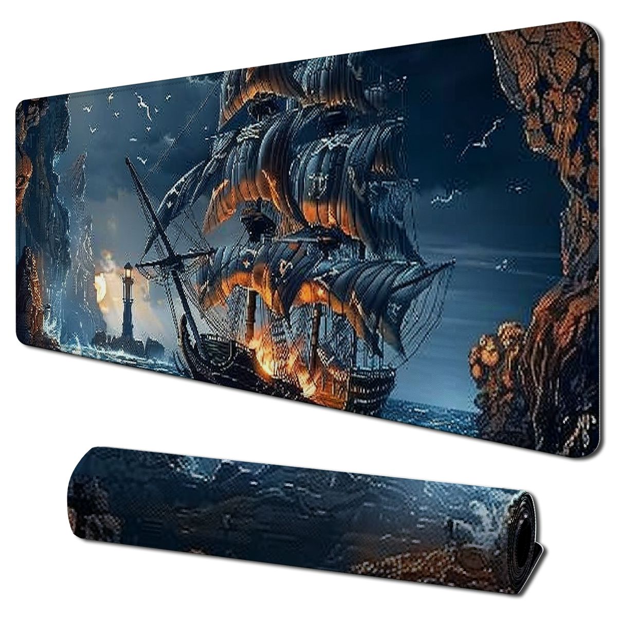 Desk Mat Black Desk Pad Large Mouse Pad XXL Extended Mousepad Big ...